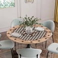 Fitted Tablecloth for Round Table, Vintage Farmhouse Western Star Table ...