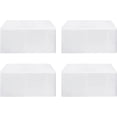Fitted White Tablecloths - 72 x 30 Inch - 4 Pack Rectangle Table Covers ...