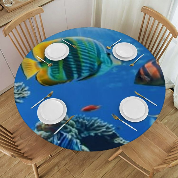 Fitted with Elastic, Table Cloth mantel redondo para mesa de sillas ...