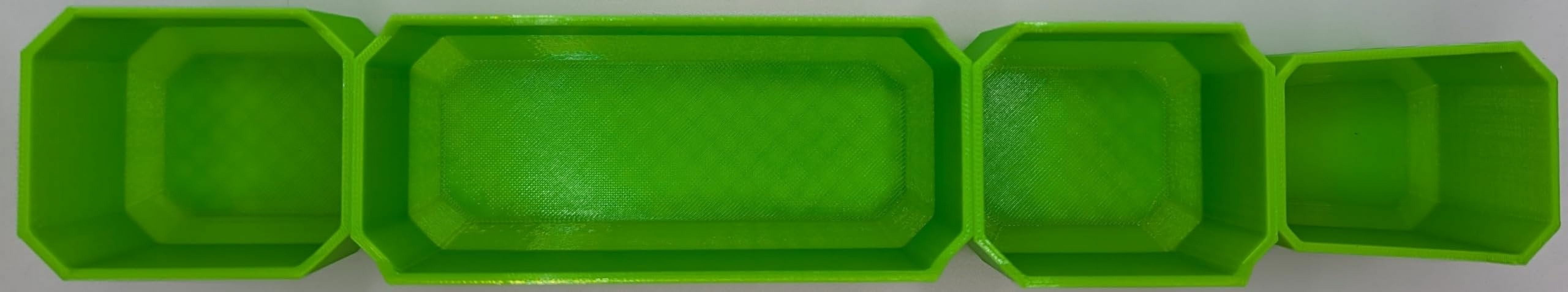 Fitter Critter Square Slim Low Profile Bins/Organizers/Dividers/Small ...