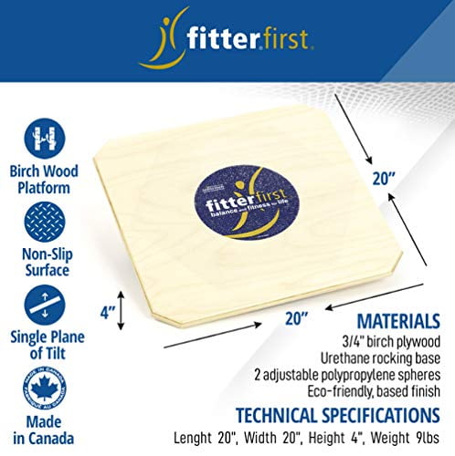Fitterfirst Professional Rocker Board – 20” - Walmart.com
