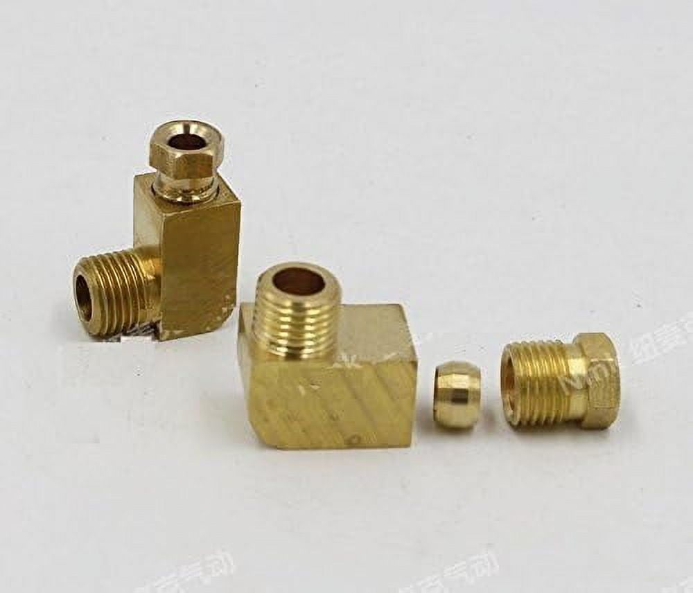 Fitting Metric X0.75 Male to Compression 4 mm OD Tube Tubing 90 Elbow ...
