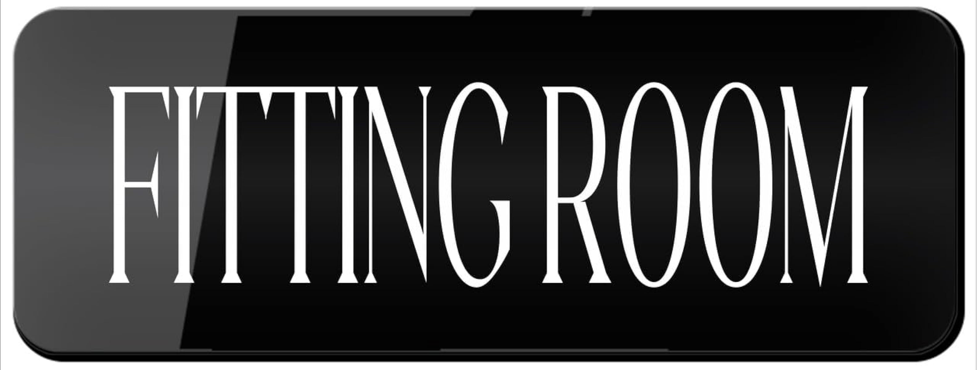 Fitting Room Acrylic Plastic Sign For Home Office Business Door 10X3In ...