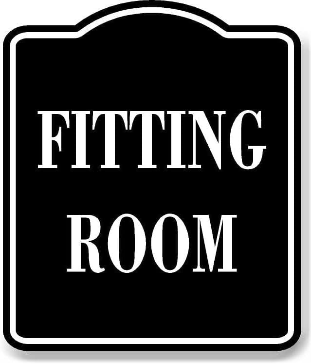 Fitting Room BLACK Aluminum Composite Sign, 15"x18" - Walmart.com