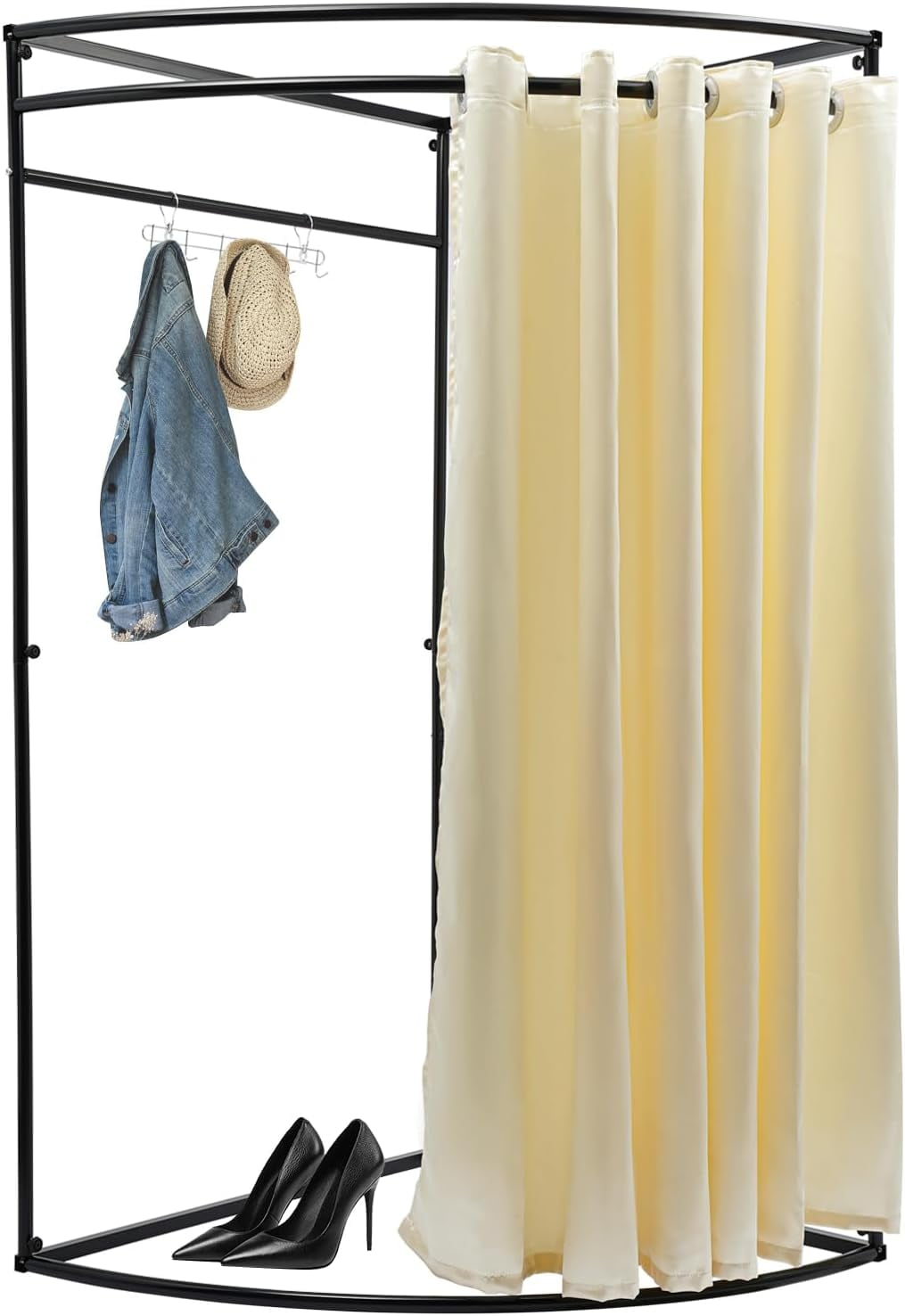 Fitting Room Clothing Store with Shading Curtain,Portable Dressing Room ...