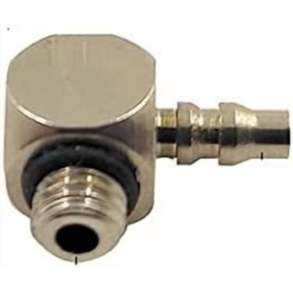 Fitting UNF 10-32 Male to 5/32" or 4mm Hose ID Barb 90 Degree Elbow Air ...