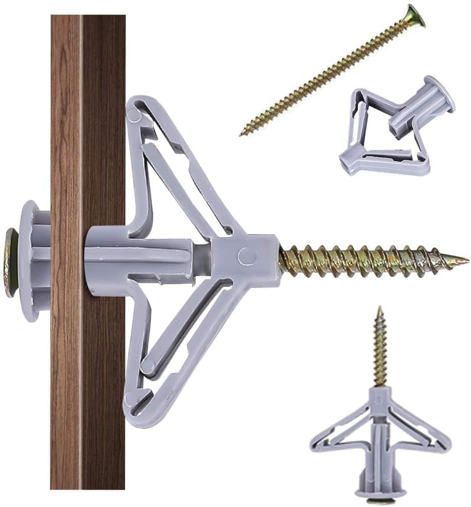 Fitting store 40Pcs Drywall Anchor Kit, Self-Drilling Hollow Wall ...