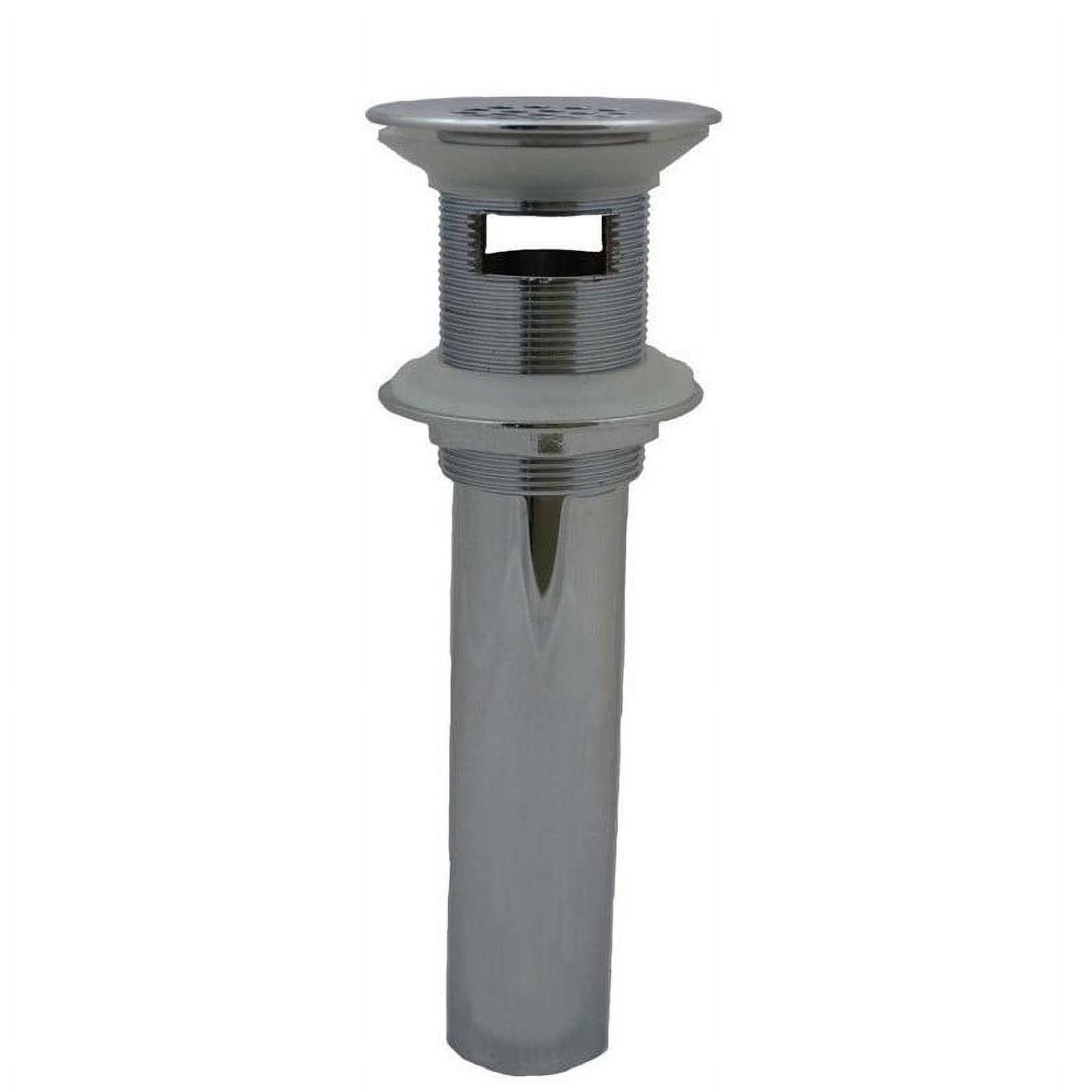 Fittings 1-1/4 in. Brass Vessel Drain with Overflow in Chrome - Walmart.com