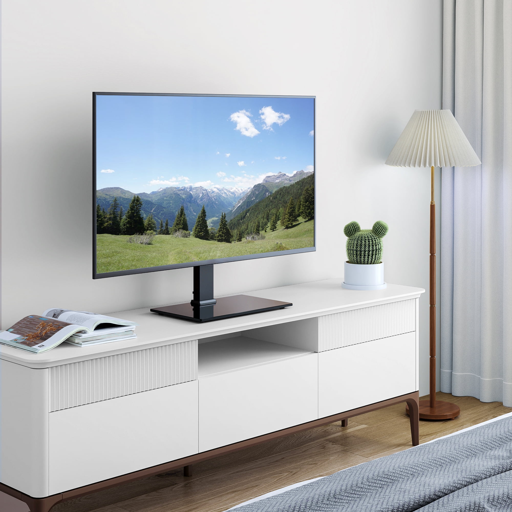 FITUEYES Universal Table Top TV Stand for 27-50 Inch TVs up to 88 lbs ...