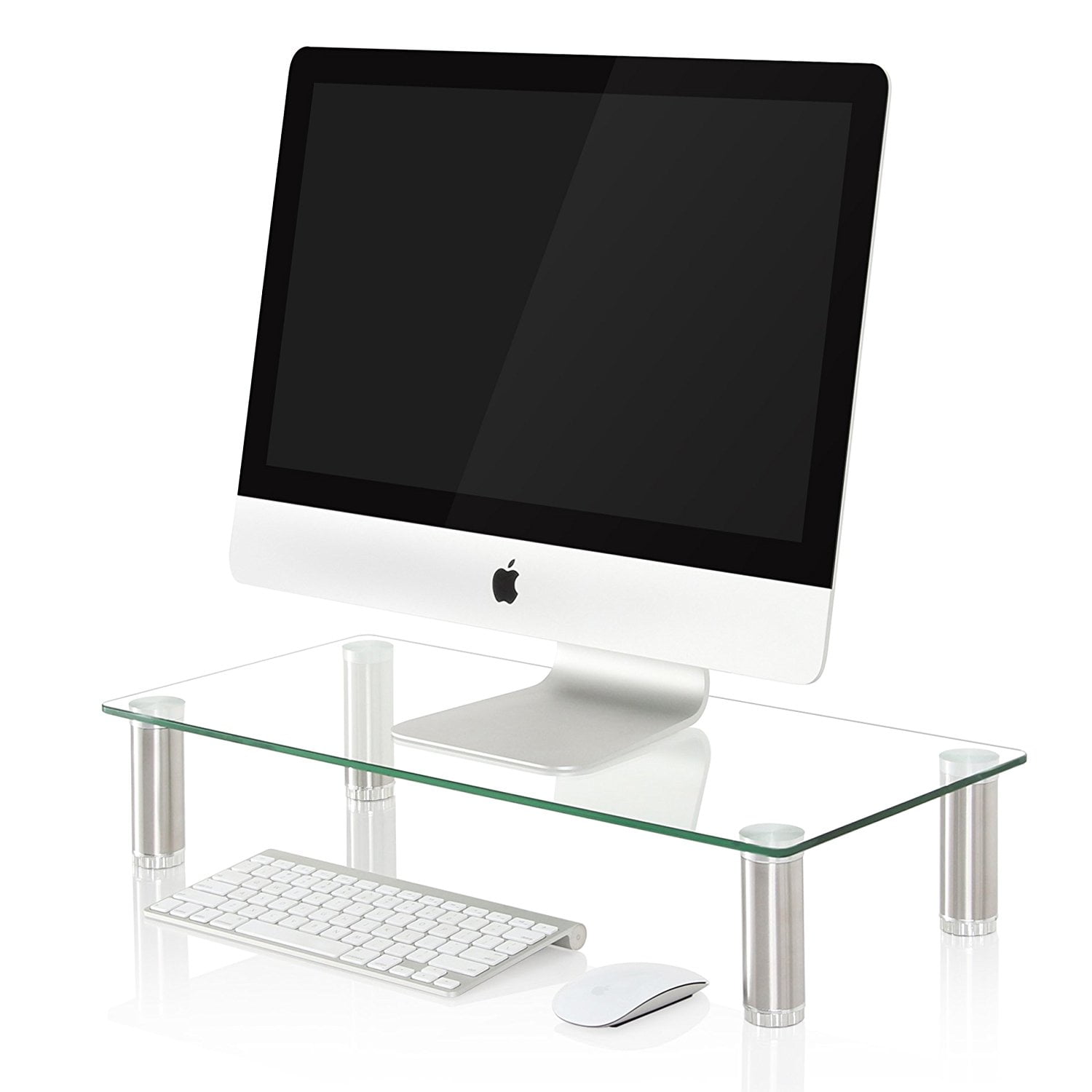 Fitueyes clear Computer Monitor Riser 4.7 inch High 23.6 inch Save ...