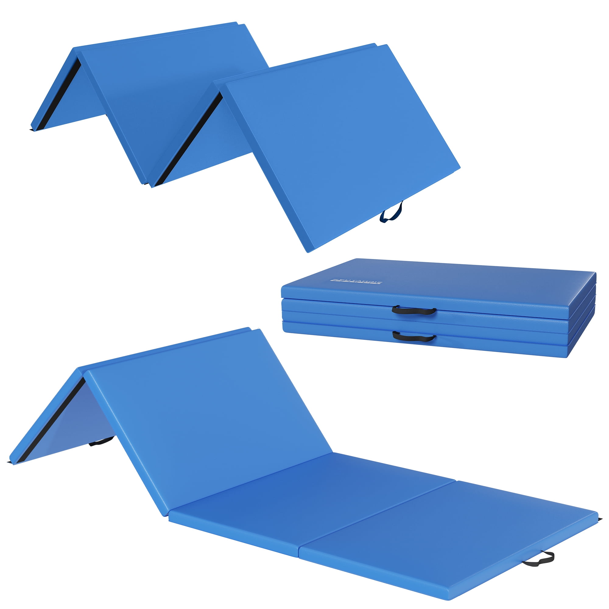 BalanceFrom Folding Exercise Mat, 10ft x 4ft Four Fold Exercise Mat ...