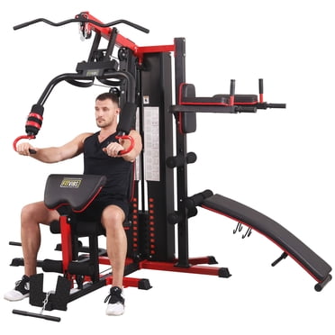 Gymax 3-in-1 Home Gym Machine: Adjustable Sissy Squat, Push Up & Ab ...
