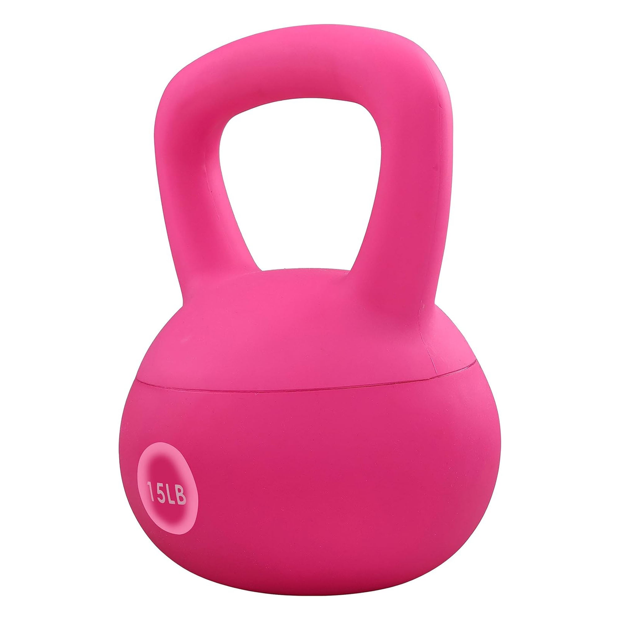 Fitvids Soft Kettlebell with Ergonomic Grip, Iron & Sand Filled, 15 ...