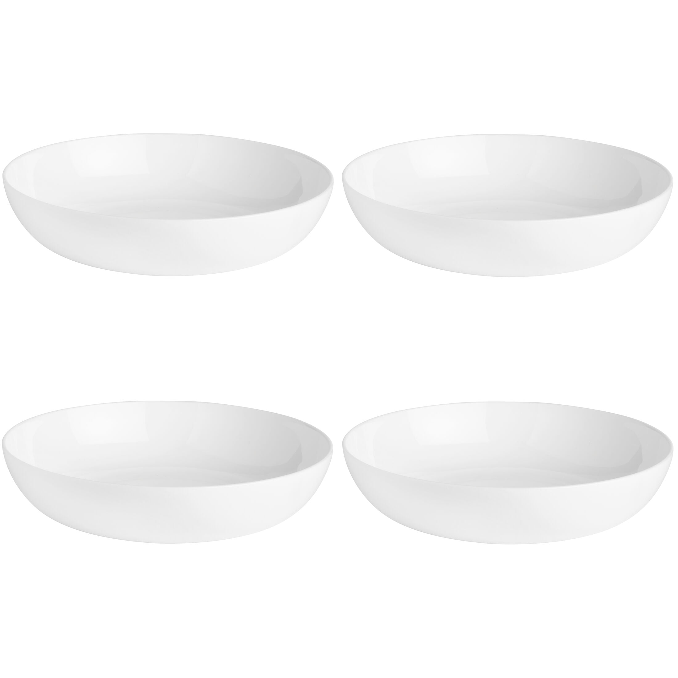 Fitz and Floyd Nevaeh 26 oz White Bone China Pasta Tableware Bowl (4 ...