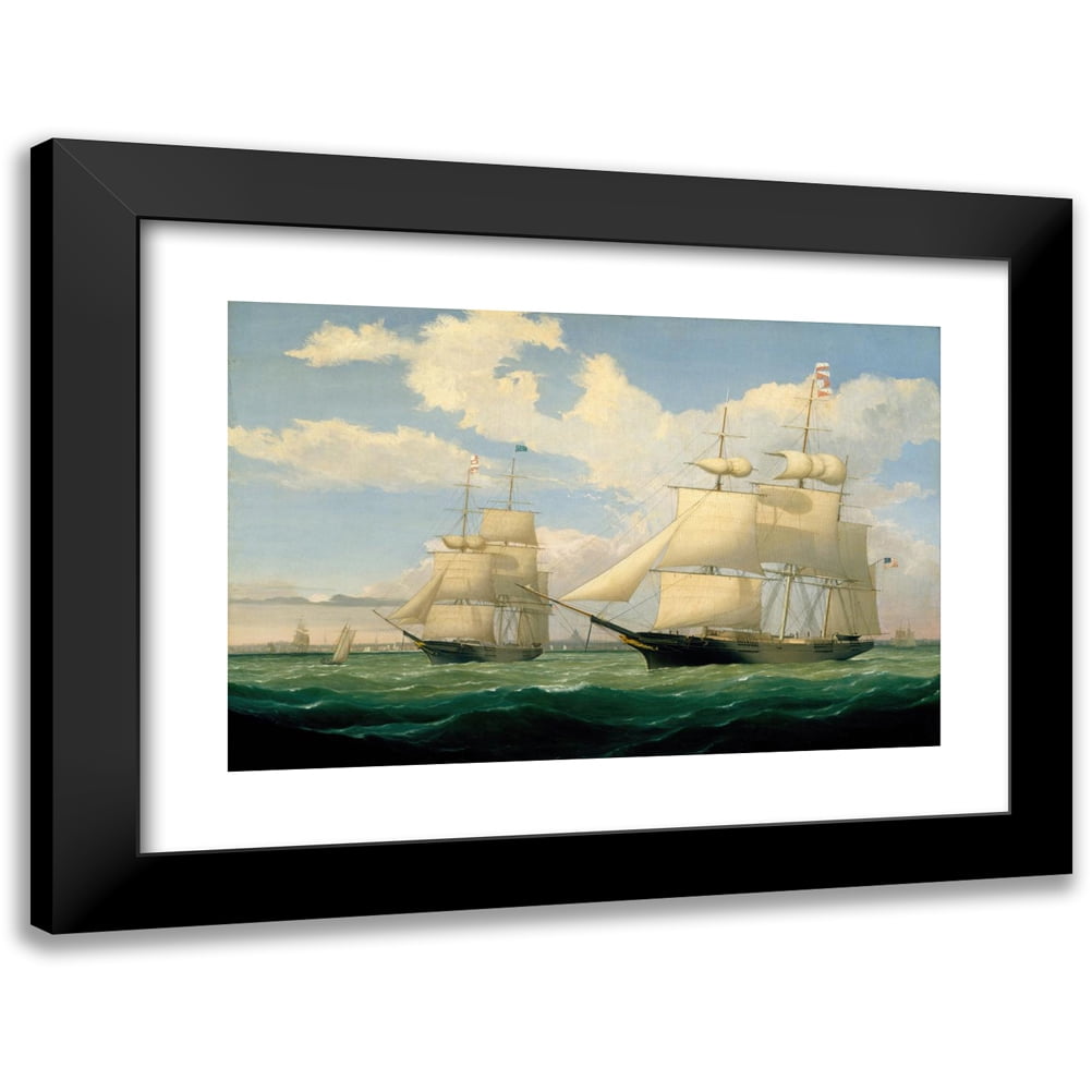 Fitz Henry Lane 14x11 Black Modern Framed Museum Art Print Titled - The ...