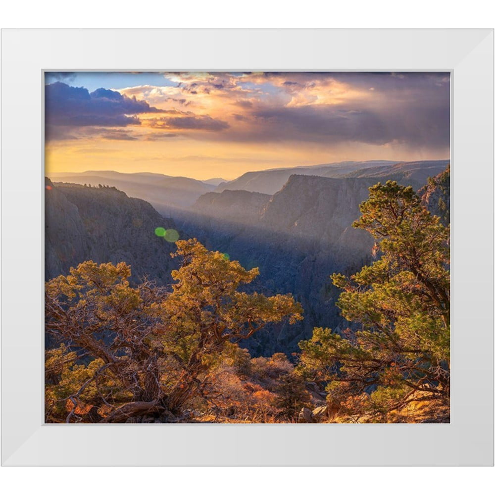 Fitzharris, Tim 29x26 White Modern Wood Framed Museum Art Print Titled - Tomichi Point-Black ...