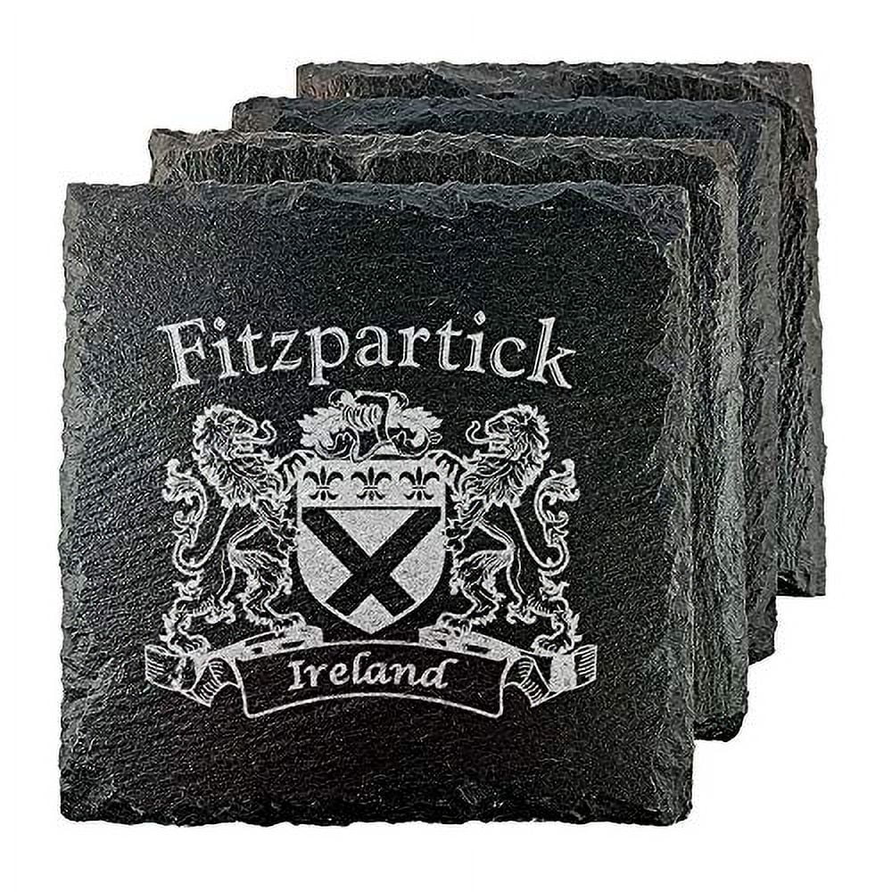 Fitzpartick Irish Coat of Arms Slate Coasters - Set of 4 - Walmart.com