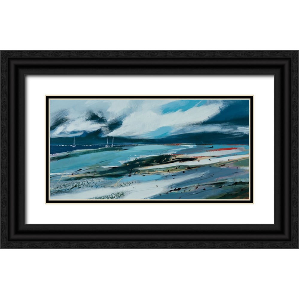 Fitzsimmons, A. 14x9 Black Ornate Wood Framed with Double Matting ...