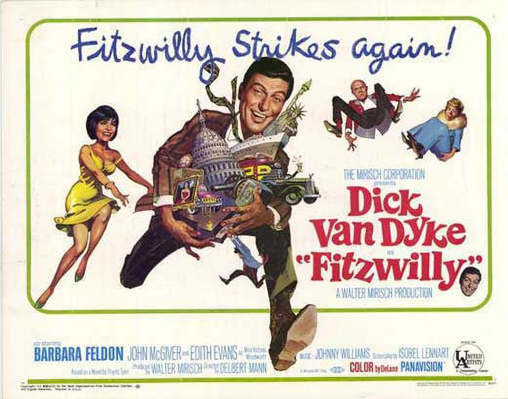 Fitzwilly - movie POSTER (Style A) (11" x 14") (1968) - Walmart.com