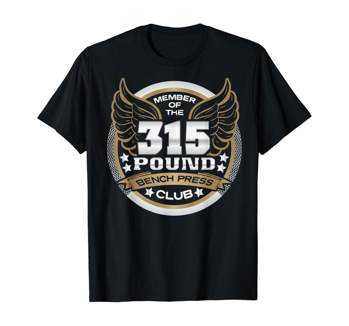 Fitzy 315 Pound Bench Press Club T-Shirt for Powerlifters Full Size S-5XL - Walmart.com