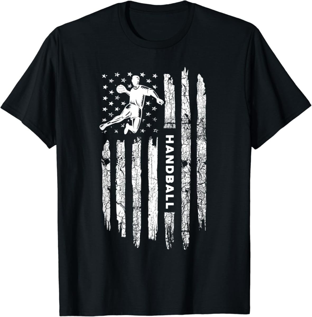 Fitzy American Flag Handball Apparel - Vintage Handball T-Shirt Full ...