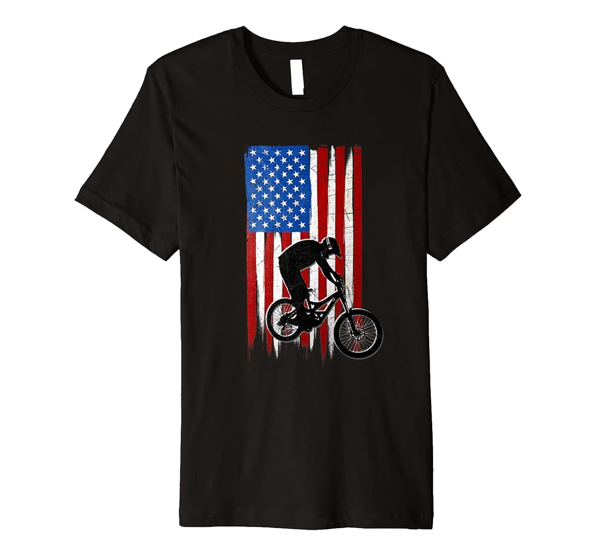 Fitzy BMX Cycling Distressed American Flag T-Shirt Full Size S-5XL ...