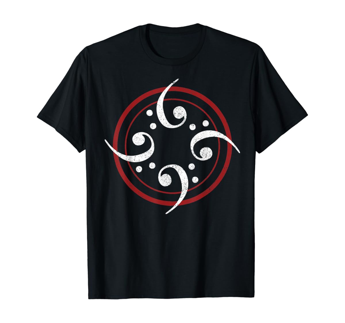 Fitzy Bass Clef T-Shirt - Bass Guitar Player Bassist Shirt Gift T-Shirt ...