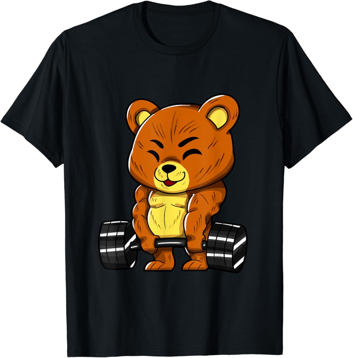 Fitzy Bear Bodybuilder Bodybuilding Muscle Gym Weightlifting Bear T ...