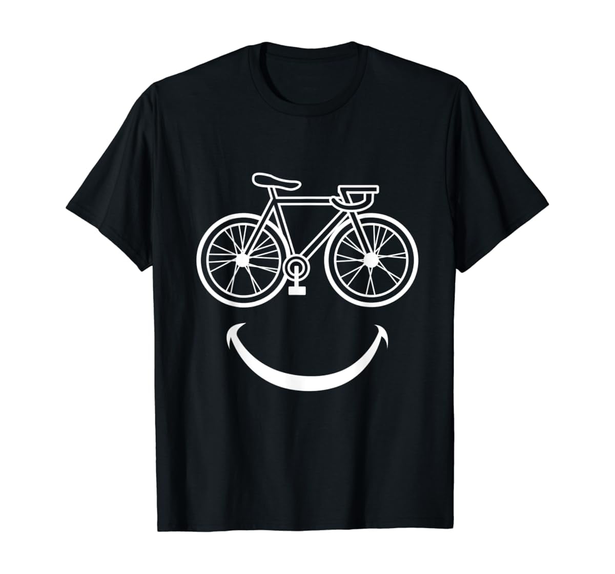 Fitzy Bicycle Smile Bike Smiling Face Biker T-Shirt Full Size S-5XL ...