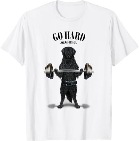Fitzy Black Labrador Dog Weightlifting in Fitness Gym T-Shirt Full Size ...
