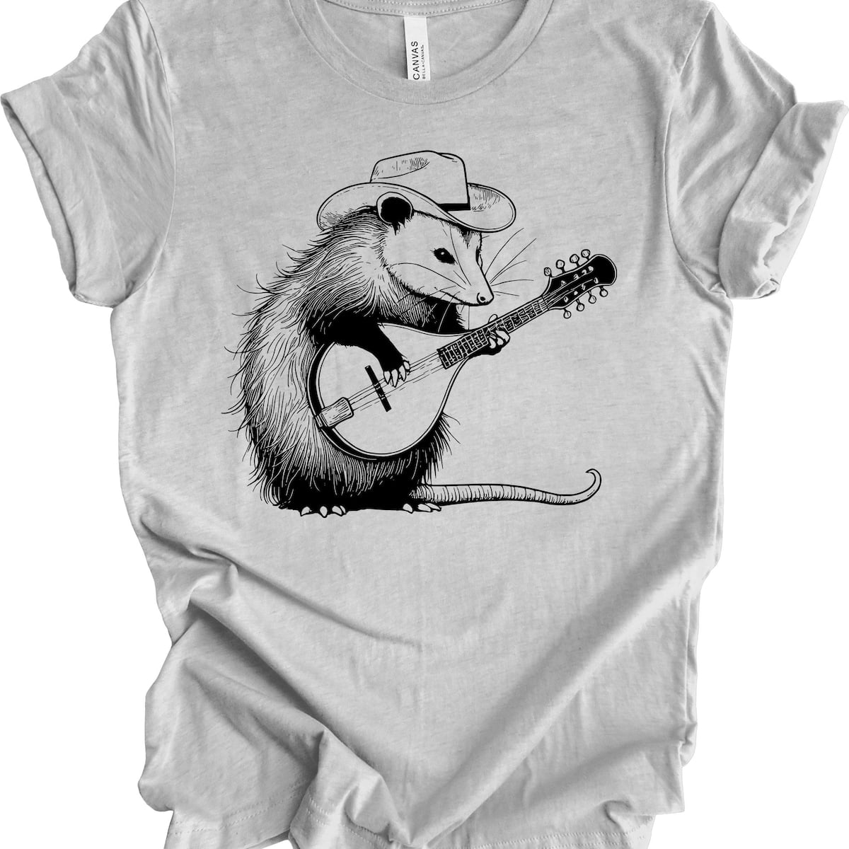 Fitzy Bluegrass Possum, Mandolin Player, Vintage Style Music Shirt ...