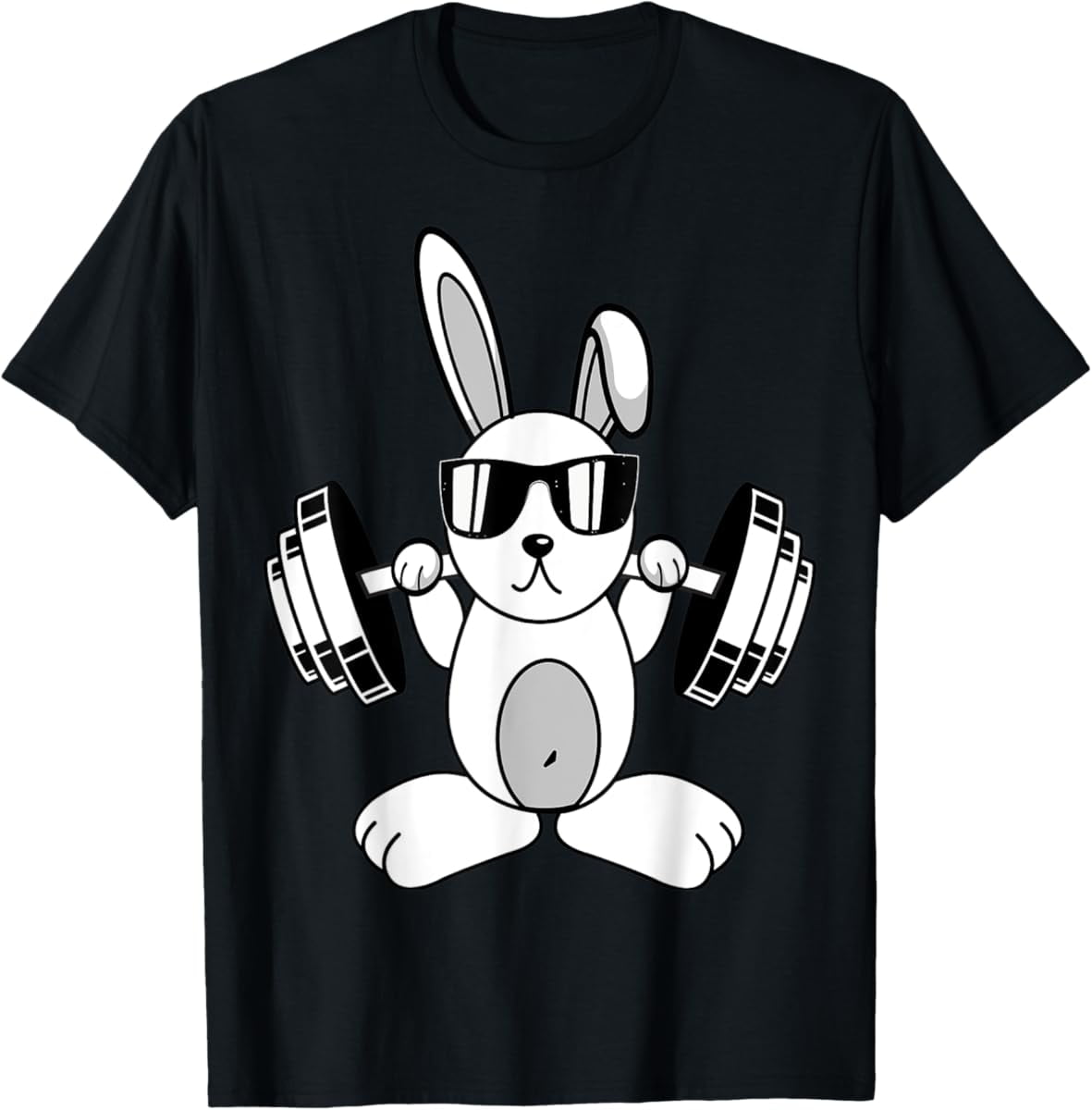 Fitzy Bodybuilding Powerlifting Fitness Gym Rabbit - Squat Bunny T ...