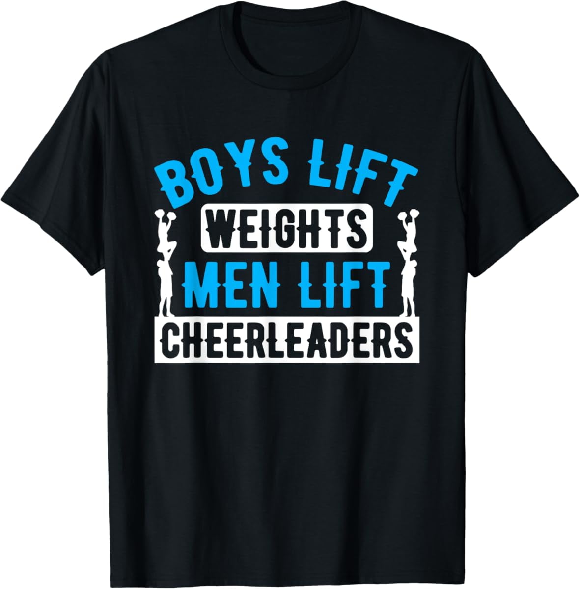 Fitzy Boys Lift Weights Men Lift Cheerleaders Weightlifting T-Shirt ...