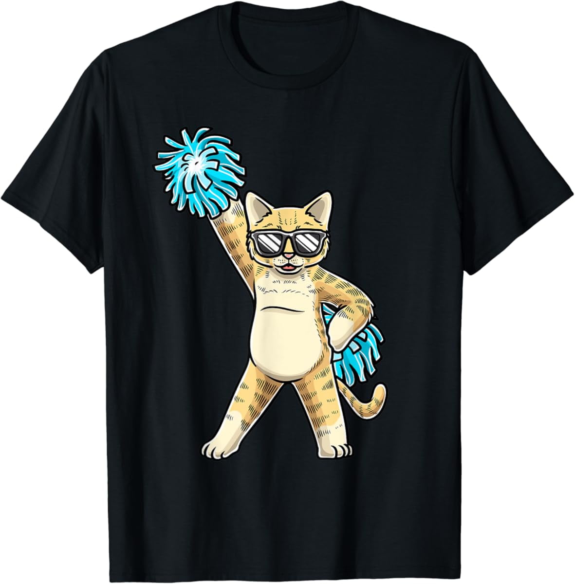 Fitzy Cheerleading Cat Cheerleader Cheer Flyer Cheerleading Squad T ...