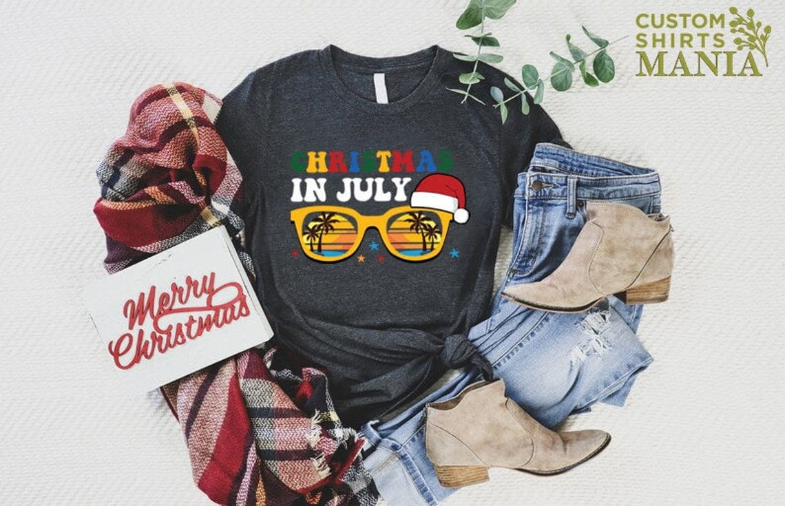 Fitzy Christmas In July Shirt, Summer Christmas Shirt, Summer Vacation ...