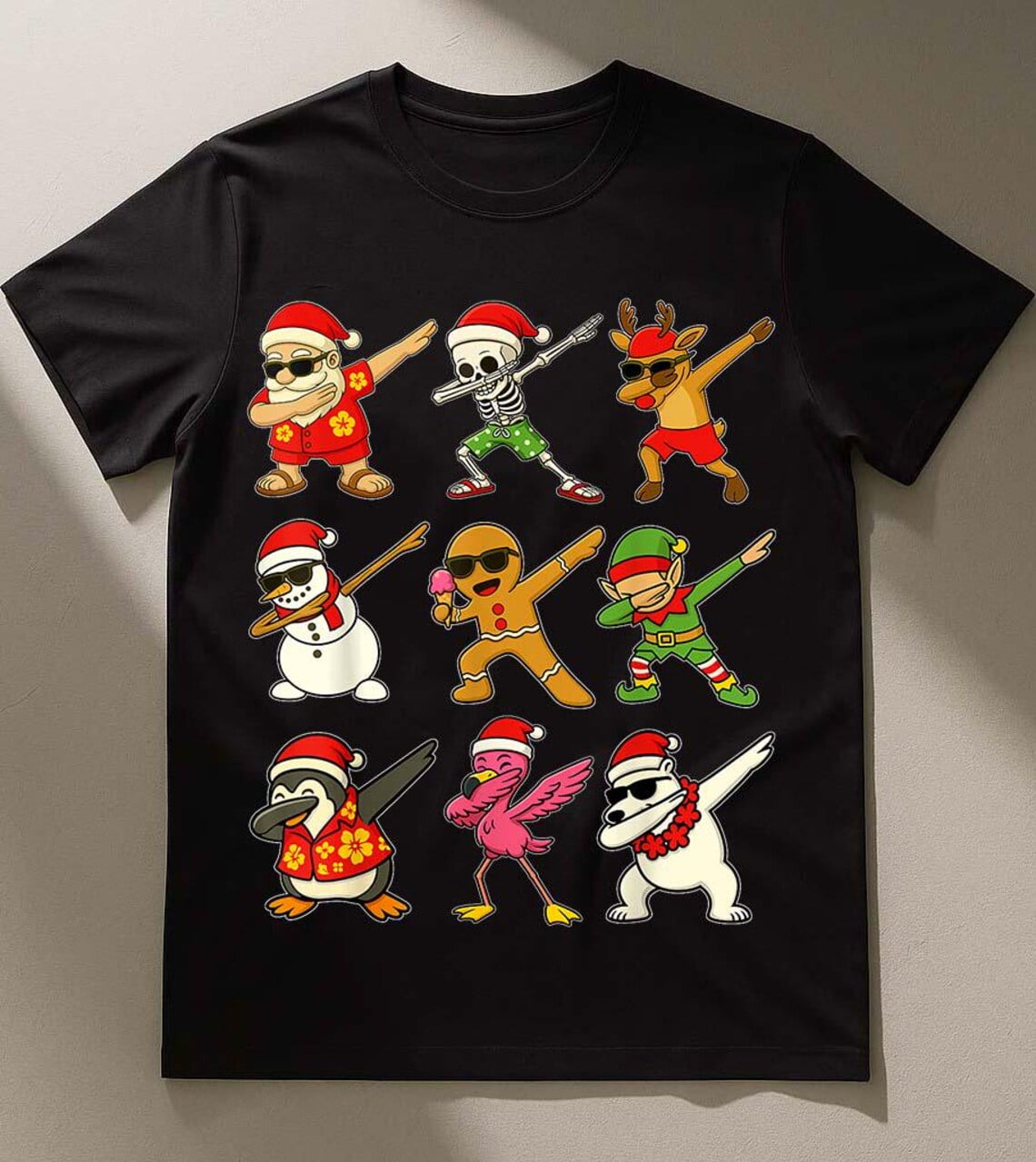 Fitzy Christmas In July Snowman Gingerbread man Deer Dabbing Youth ...