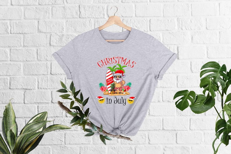 Fitzy Christmas In July Xmas Shirt Summer Shirt Beach Shirt Xmas In ...
