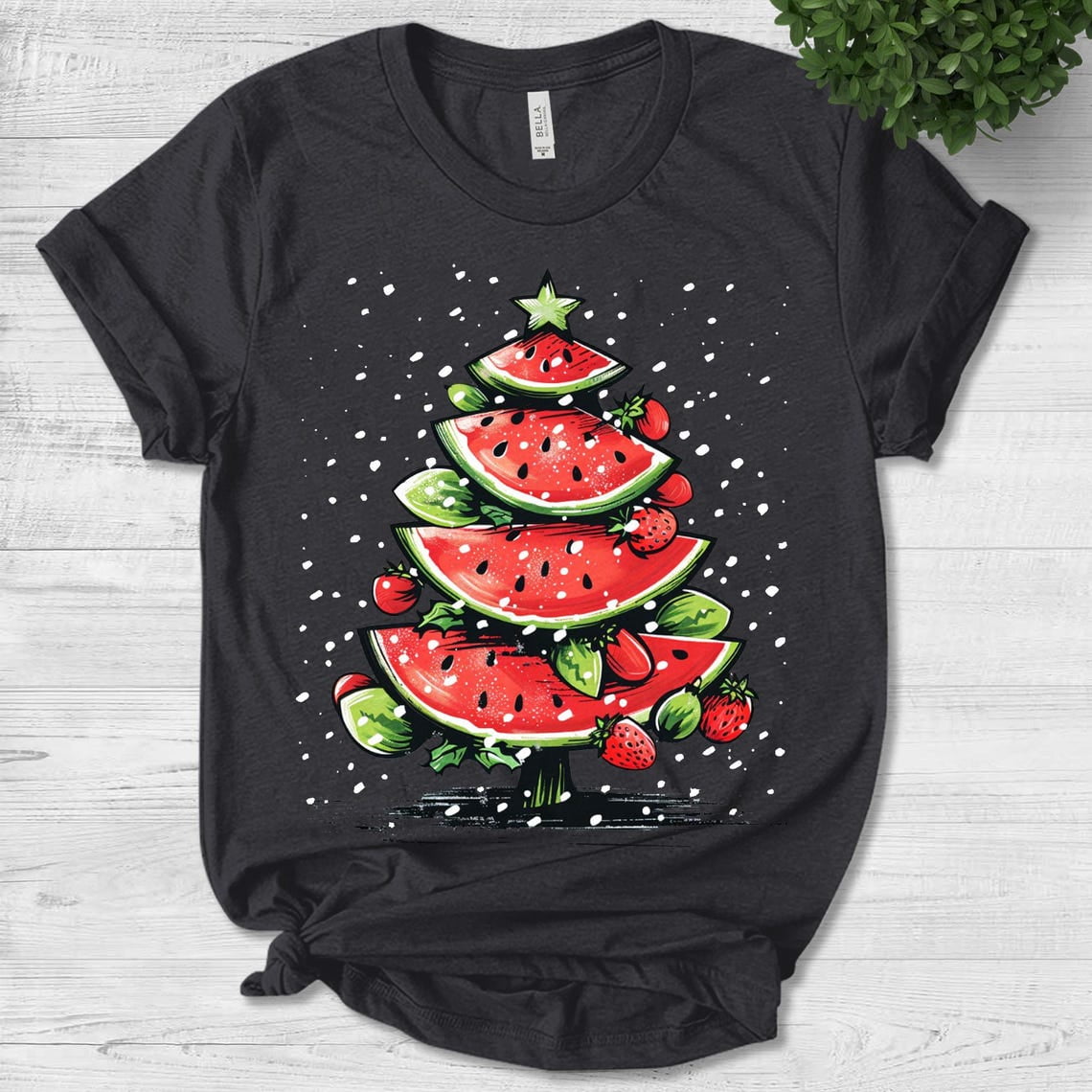 Fitzy Christmas In July Shirt, Watermelon Christmas Tree Shirt ...