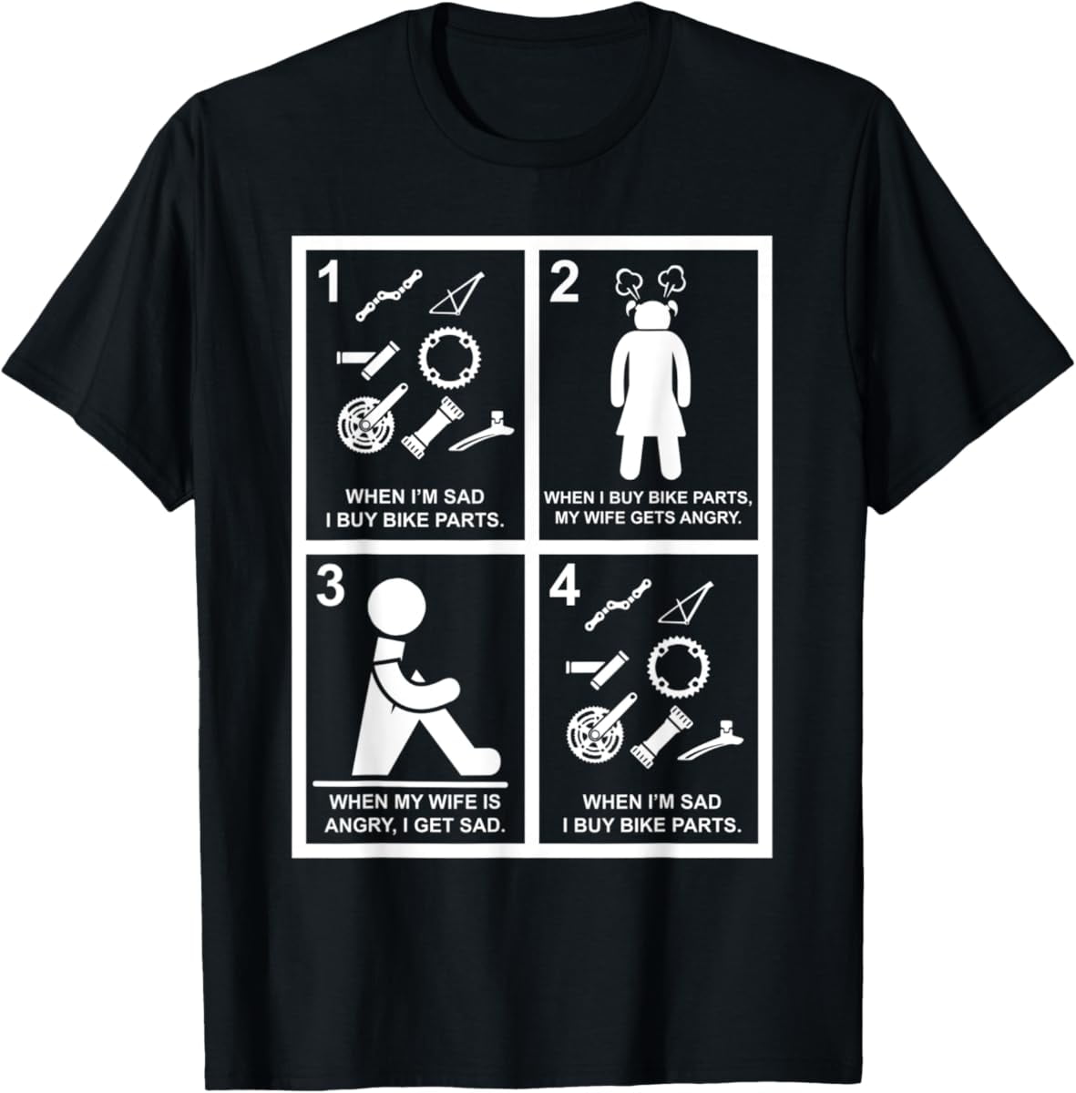 Fitzy Cool MTB Bicycle Cycle Mountain Bike Lover Pun Outfit T-Shirt Full Size S-5XL - Walmart.com