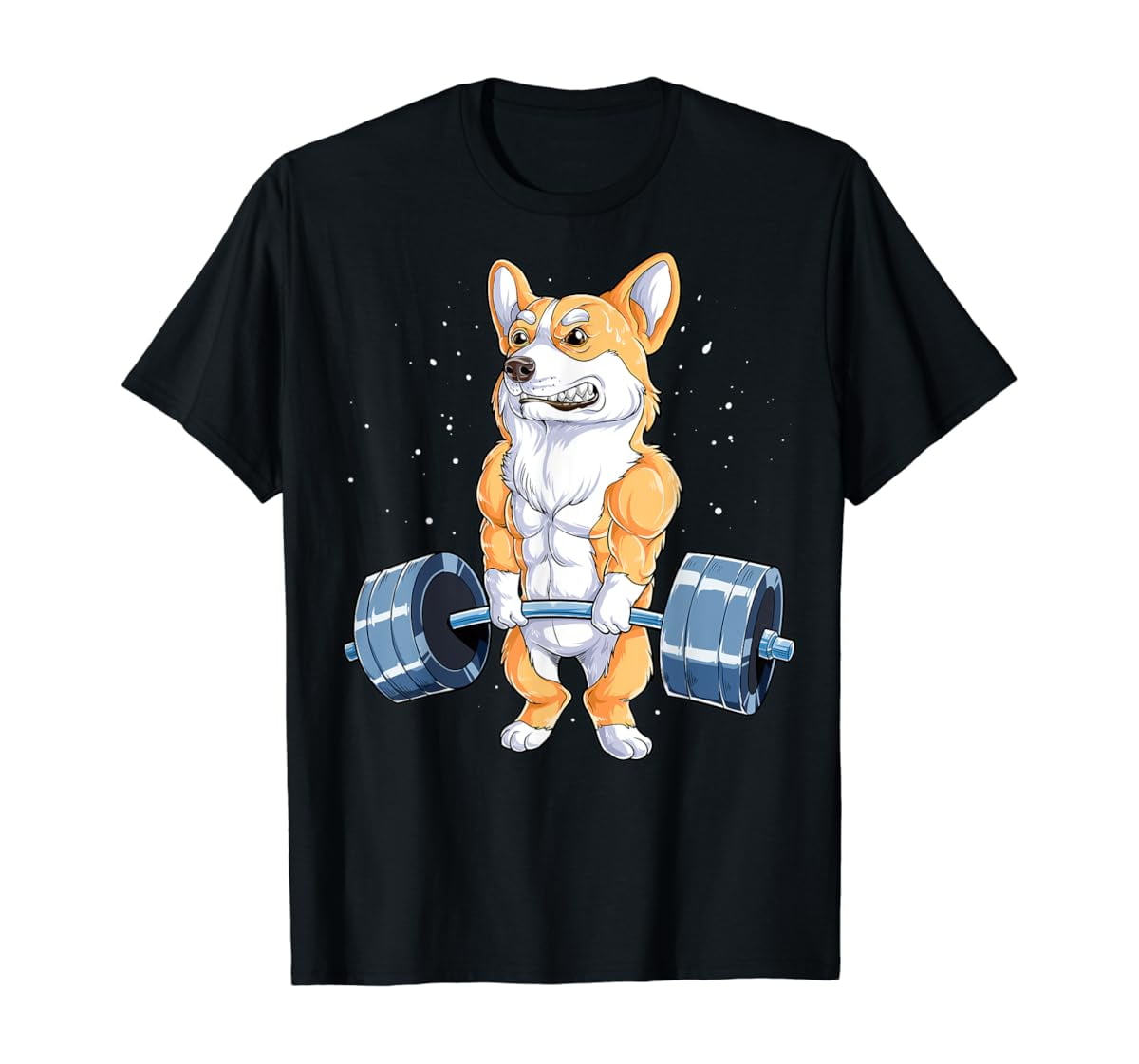 Fitzy Corgi Weightlifting Deadlift Men Fitness Gym Workout T-Shirt Full ...