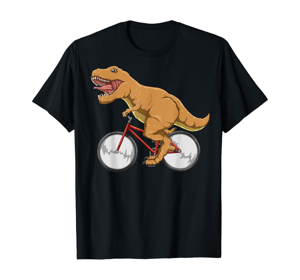 Fitzy Cycling Dinosaur T-Rex Riding Road Bike MTB Cyclocross T-Shirt Full Size S-5XL - Walmart.com