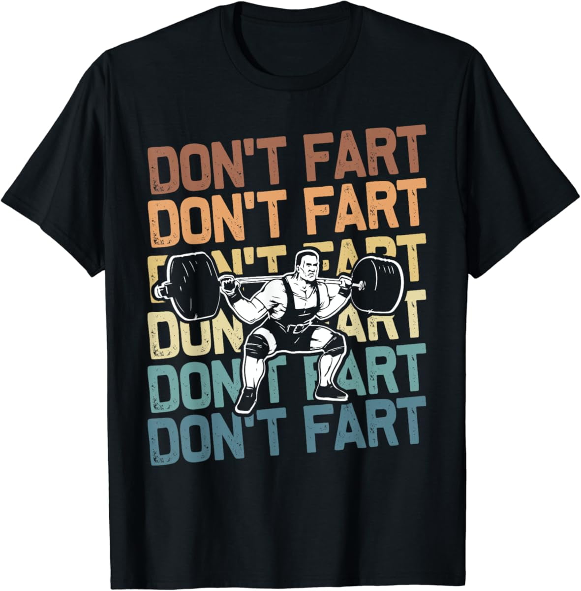 Fitzy Don't Fart Lifting Weights Weightlifting Gym Fitness Workout T ...