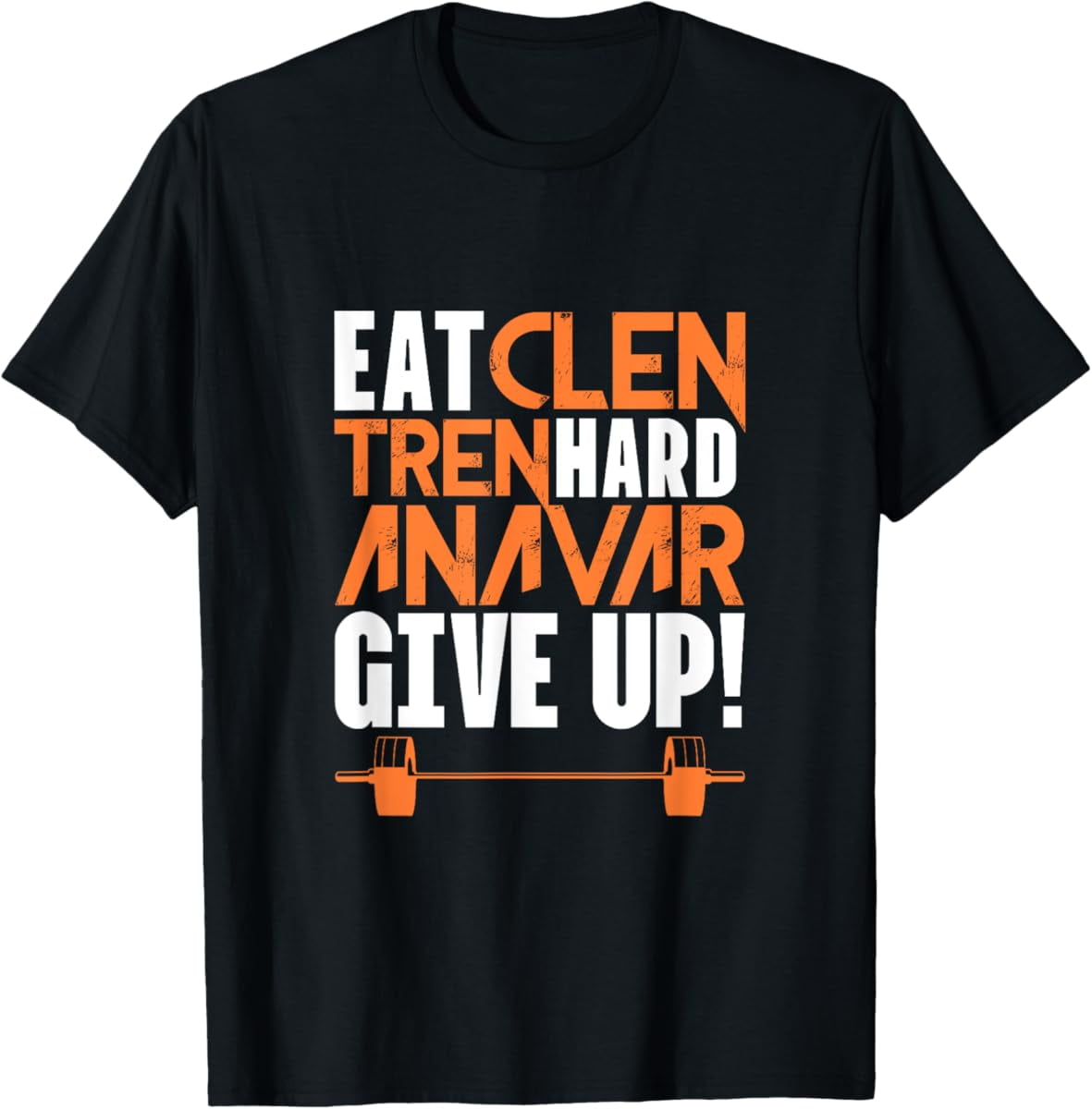 Fitzy Eat Clean Tren Hard Gym Bodybuilding Fitness Workout Word Game T ...
