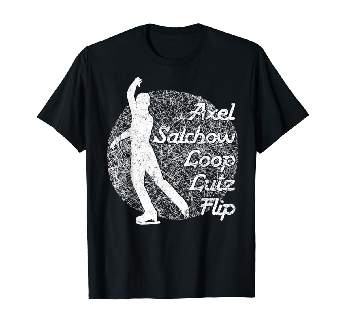 Fitzy Figure Skating Jumps & Spins Ice Lover Gift T-Shirt Full Size S ...