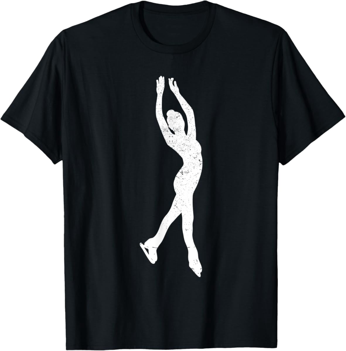 Fitzy Figure Skating Silhouette Ice Skater Instructor Skates Sport T ...