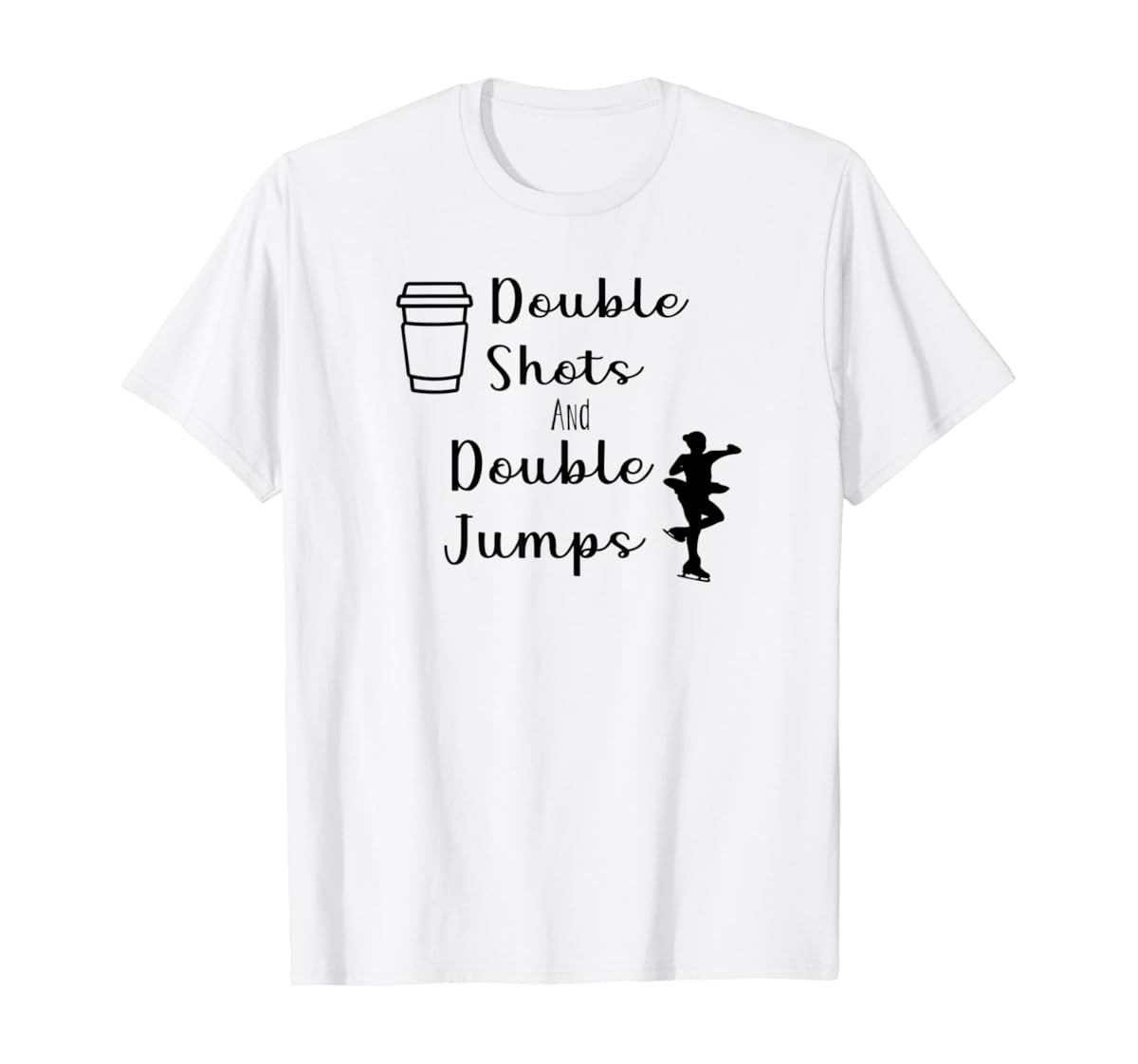 Fitzy Figure Skating TShirt Cute Women Girls Ice Skating Tee T-Shirt ...