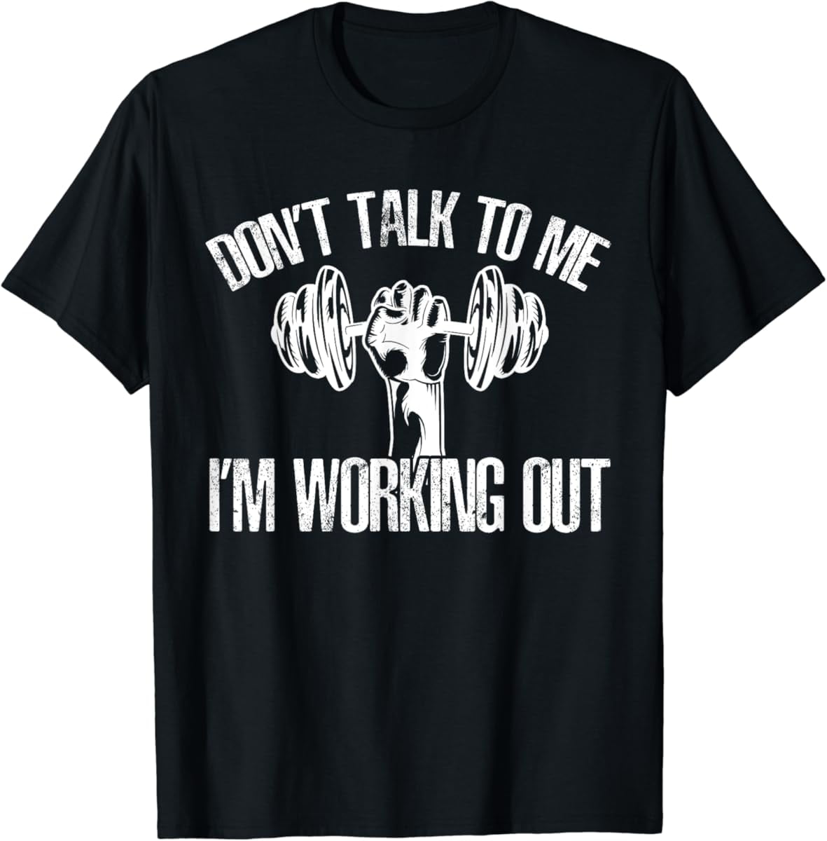 Fitzy Fitness Motivation - Don't Talk to Me - I'm Working Out T-Shirt ...