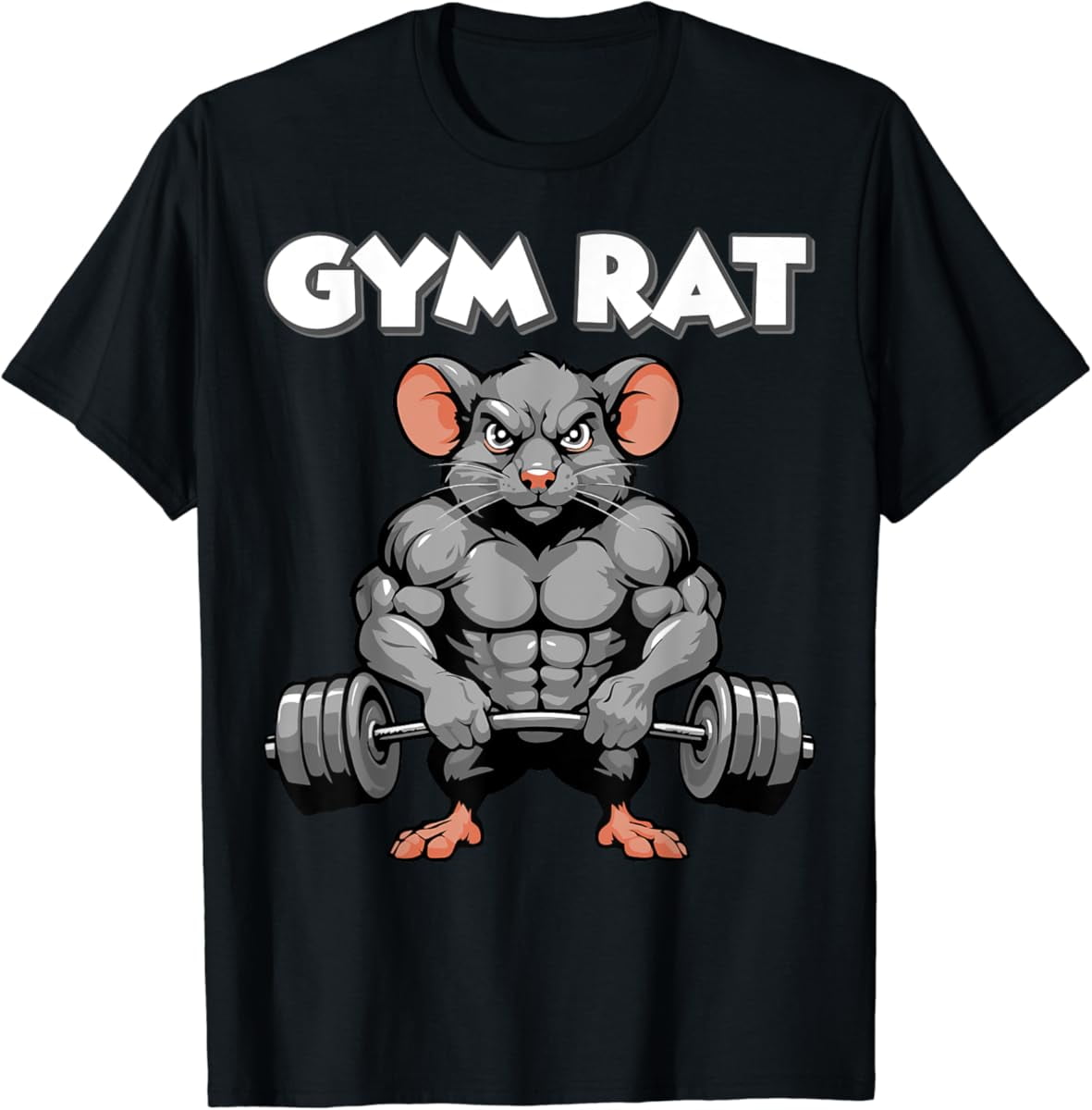Fitzy Gym Rat Fitness Bodybuilding Workout Muscle Pump T-Shirt Full ...