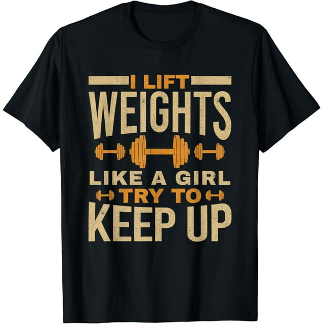 Fitzy I Lift Weights Like A Girl Gym Workout Bodybuilding Women T-Shirt Full Size S-5XL ...