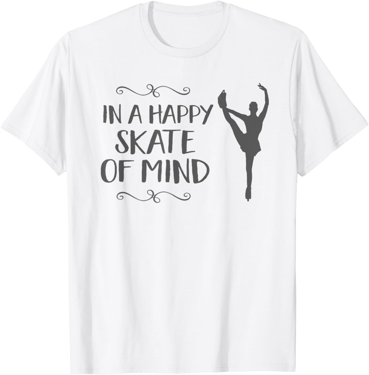 Fitzy Ice Skater Gift Girl Figure Skating TShirt Skate Mind Full Size S ...